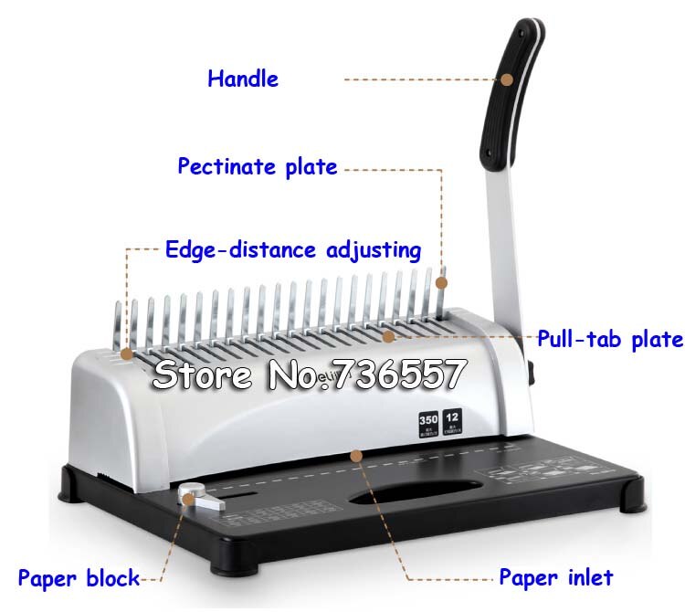 Comb binding machine Book Binder Manual Comb Hole ... – Vicedeal