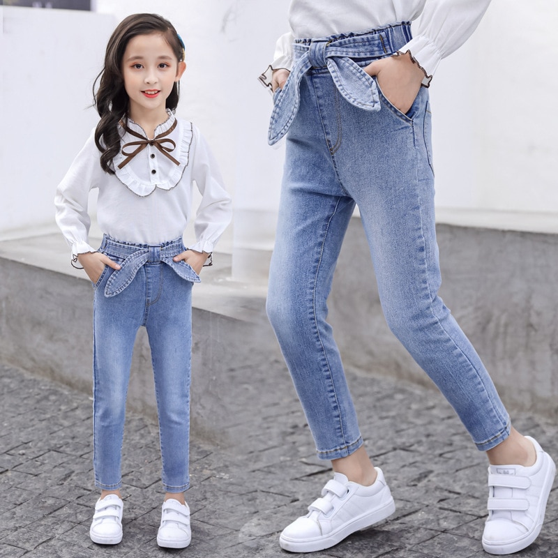 Girls Jeans School Skinny Pencil Pants Teenage Gir... – Grandado