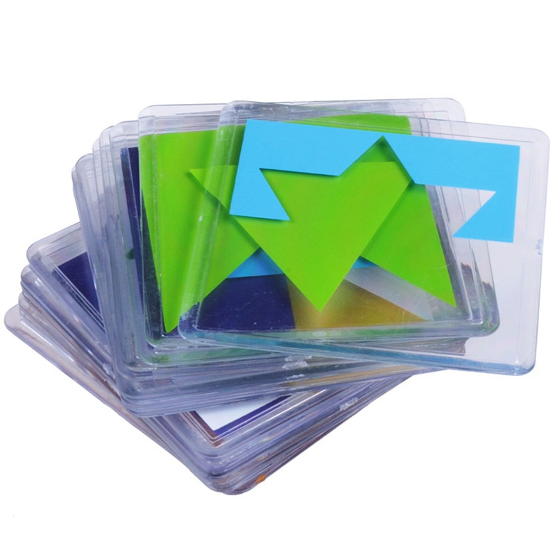 100 Challenge Color Code Puzzle Games Tangram Jigs... – Grandado
