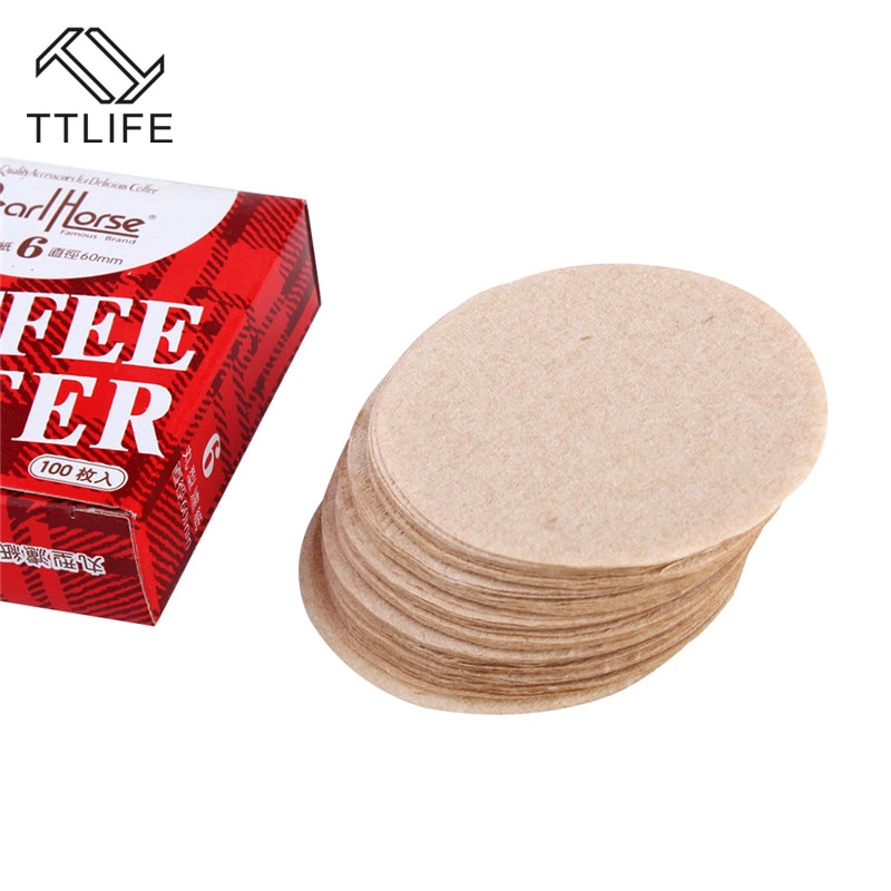 TTLIFE 100pc/pack Wood Pulp Coffee Filter Paper Ro... – Grandado