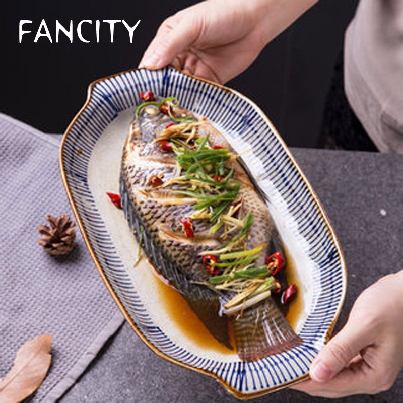FANCITY Fish dish, steamed fish dish, grilled fish... – Vicedeal
