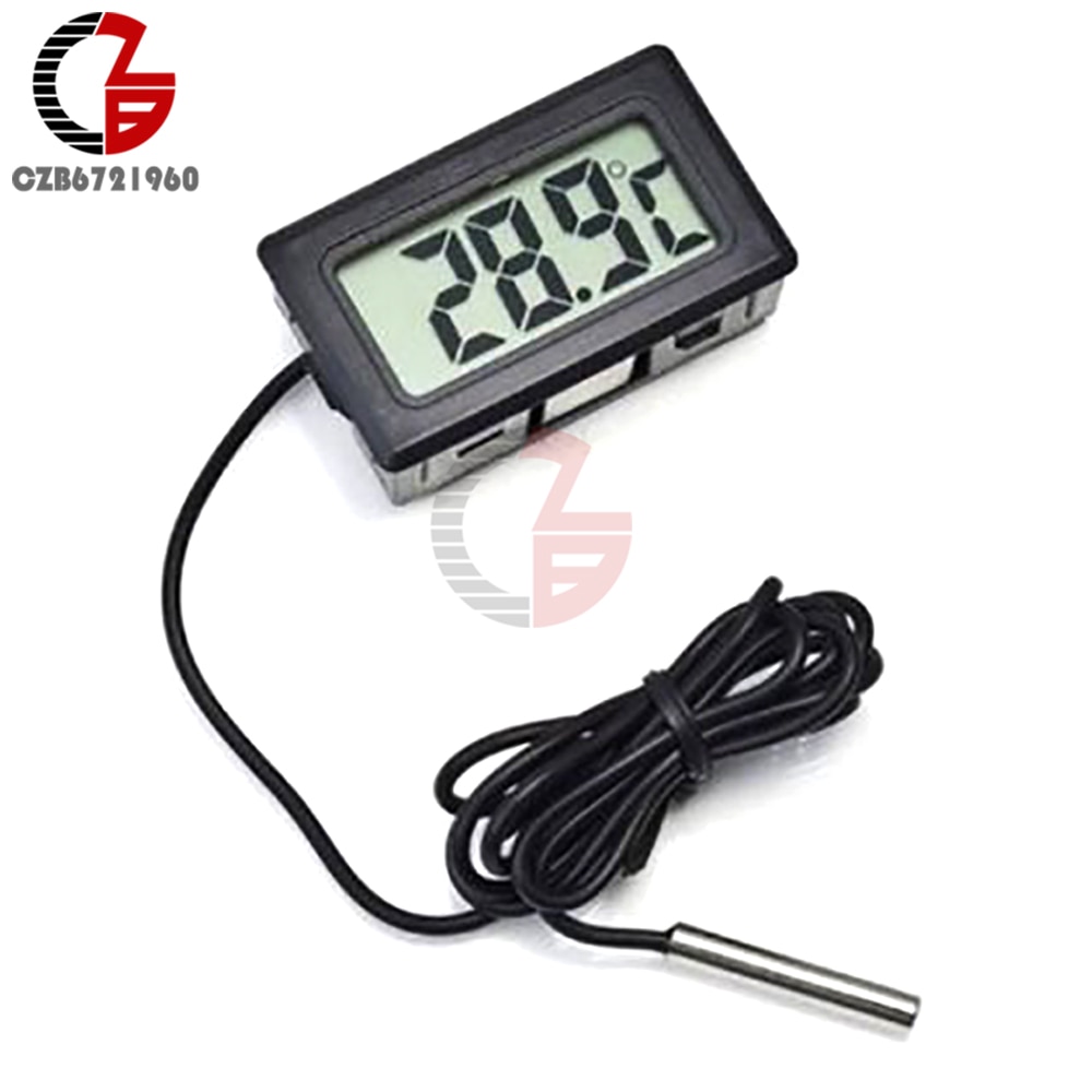 3M Black FY-10 LCD Digital Thermometer Waterproof ... – Grandado