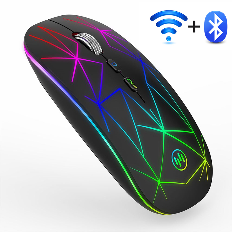 Rgb Bluetooth Muis Draadloze Muis Usb Computer Mui... – Vicedeal