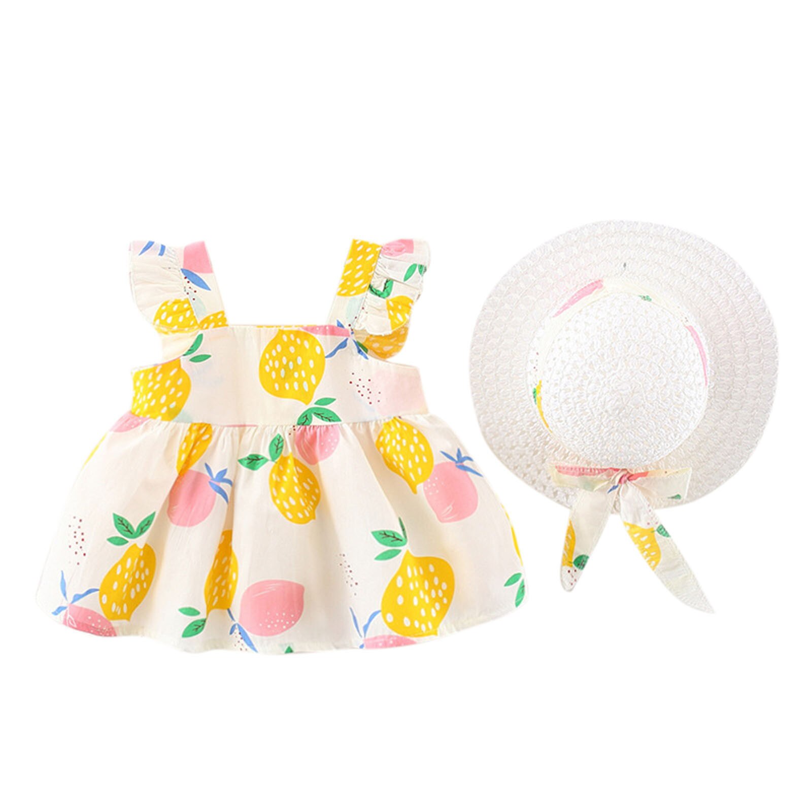 Tirantes con estampado de limón para niñas pequeña... – Grandado