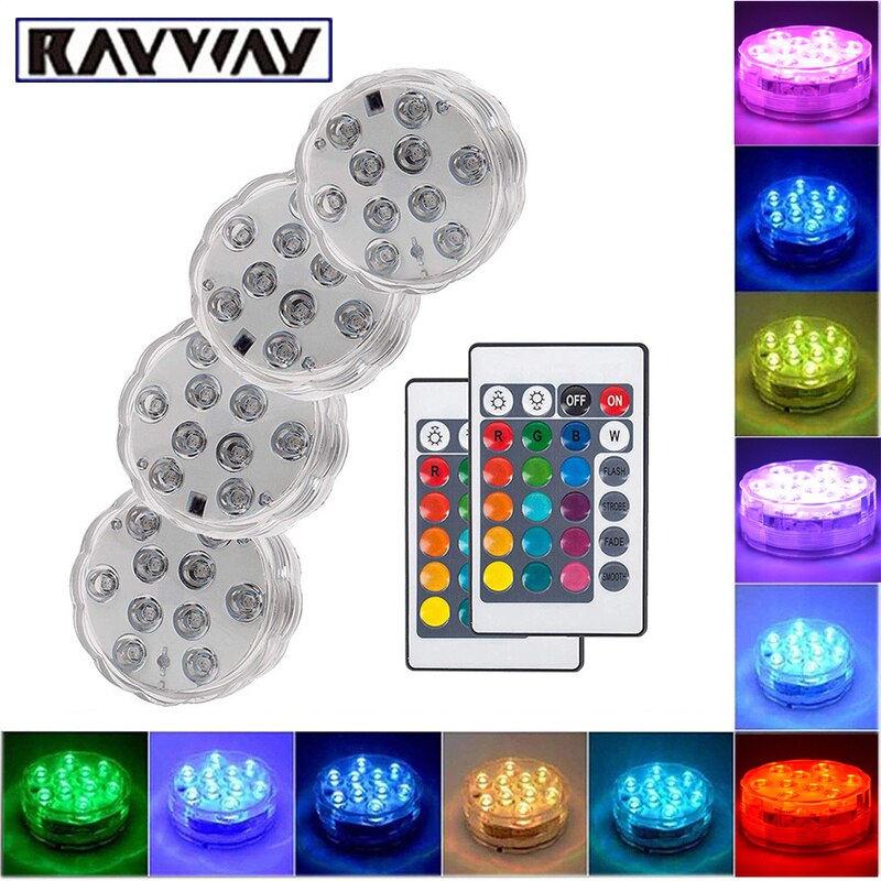 LED Onderwater Licht waterdicht IP68 RGB Remote Co... – Vicedeal