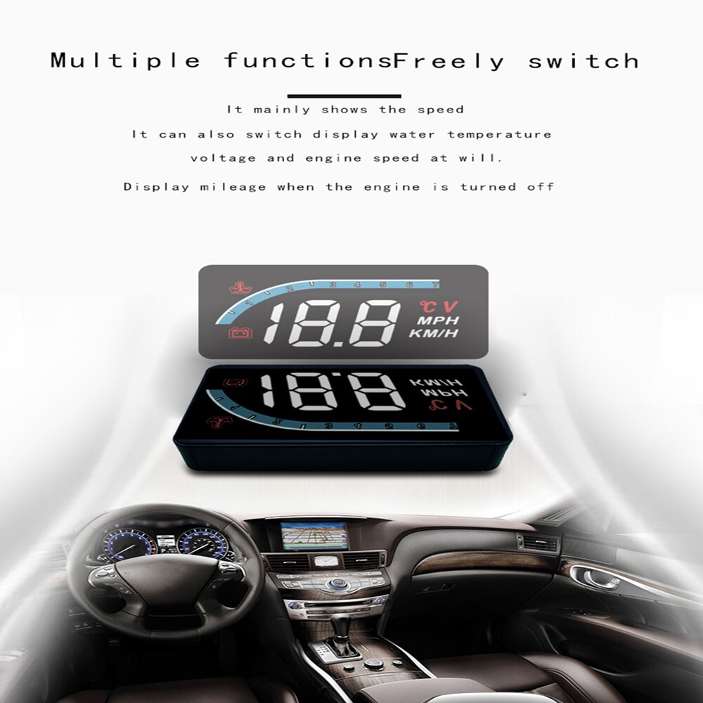 HUD Head-Up Display OBD2 OBDII Auto-styling Hud Di... – Grandado