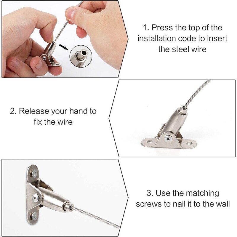 10M Stainless Steel Wire Rope PVC Coated Steel Cab... – Vicedeal