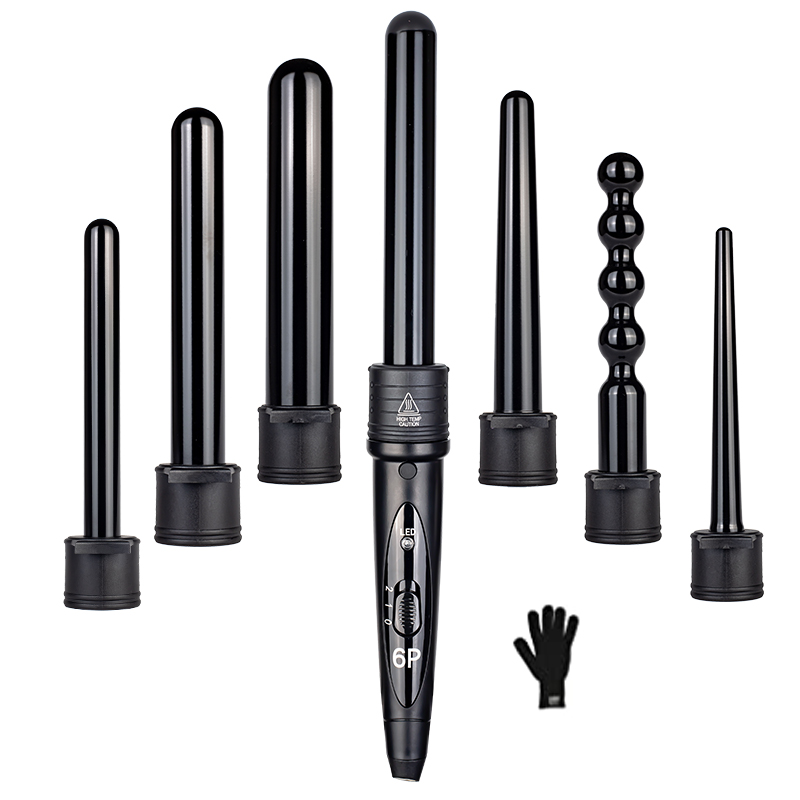 6 in 1 9-32mm Ceramic Hair Curling Iron Machine Cr... – Grandado