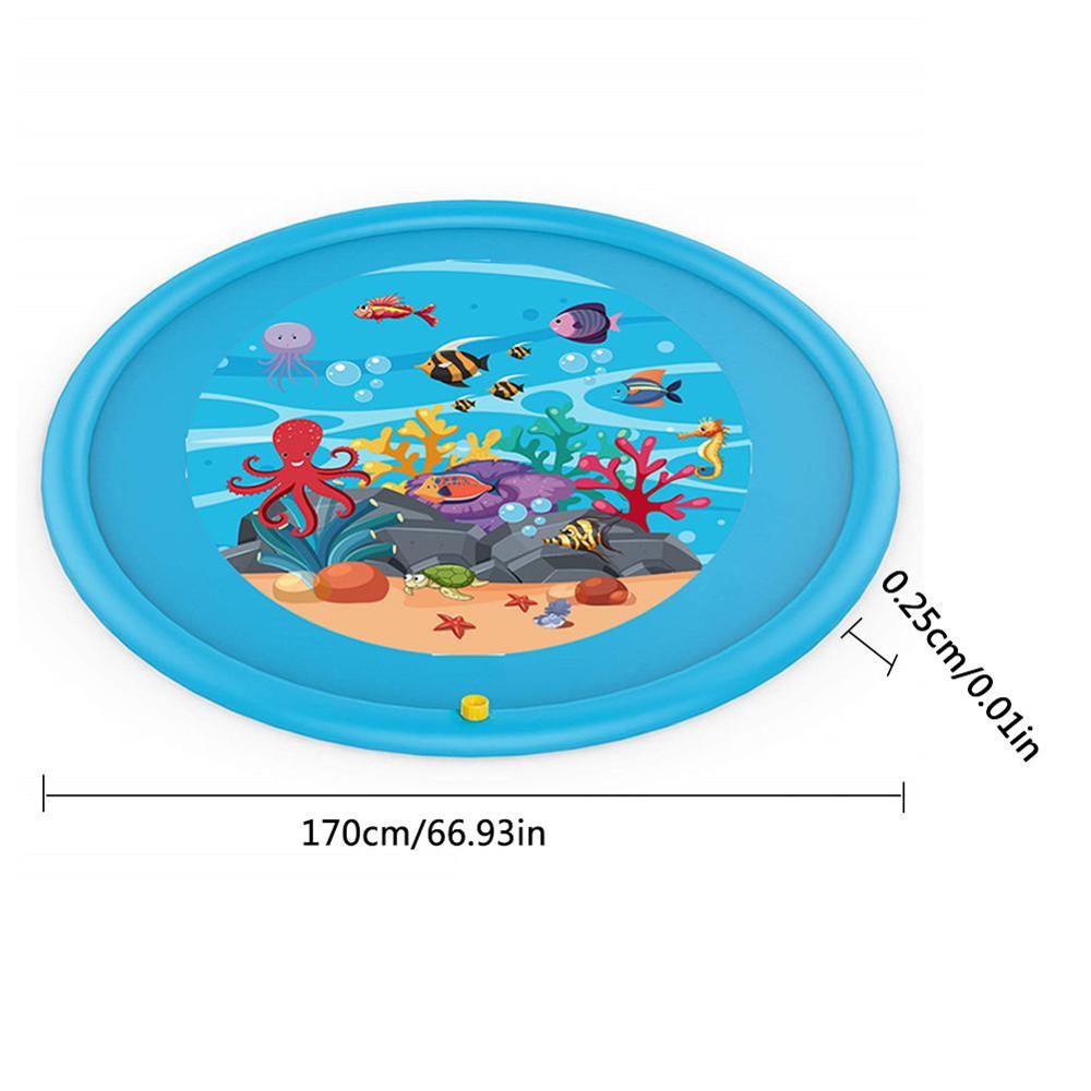 67inch PVC Splash Water Play Mat Sprinkle Splash P... – Grandado