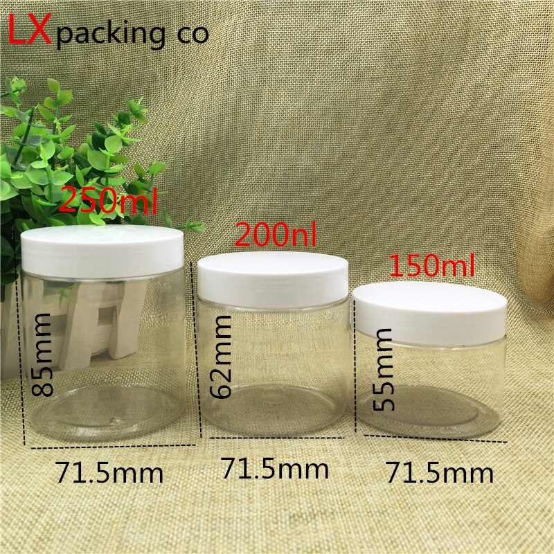 40 PCS 50 80 100 150 200 250 ML Clear Plastic Pack... – Vicedeal