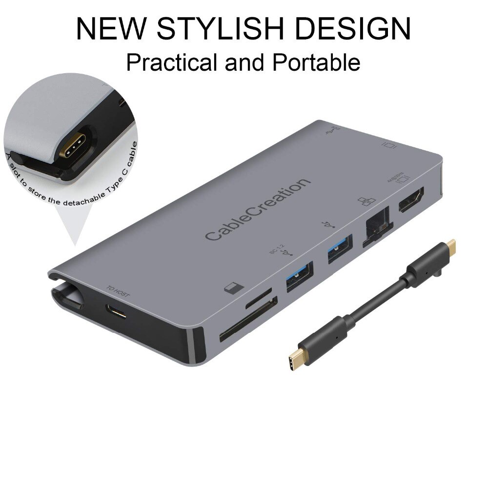 USB C Multiport Adapter, cableCreation Typ C zu HD... – Vicedeal