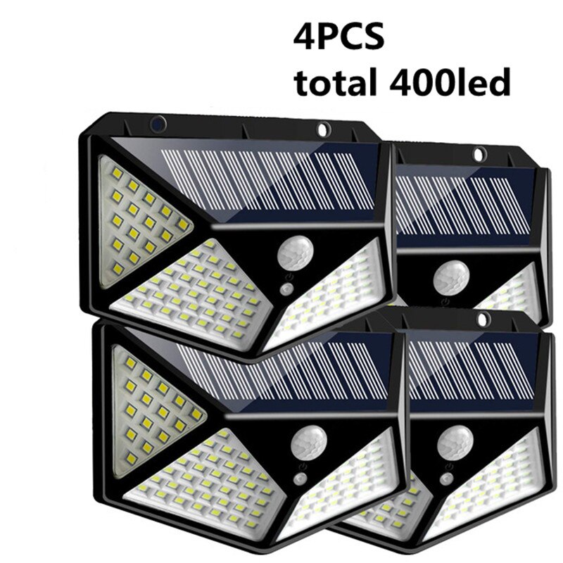 100/74/20 LED Solar PIR Motion Sensor Light, 3 Sid... – Grandado