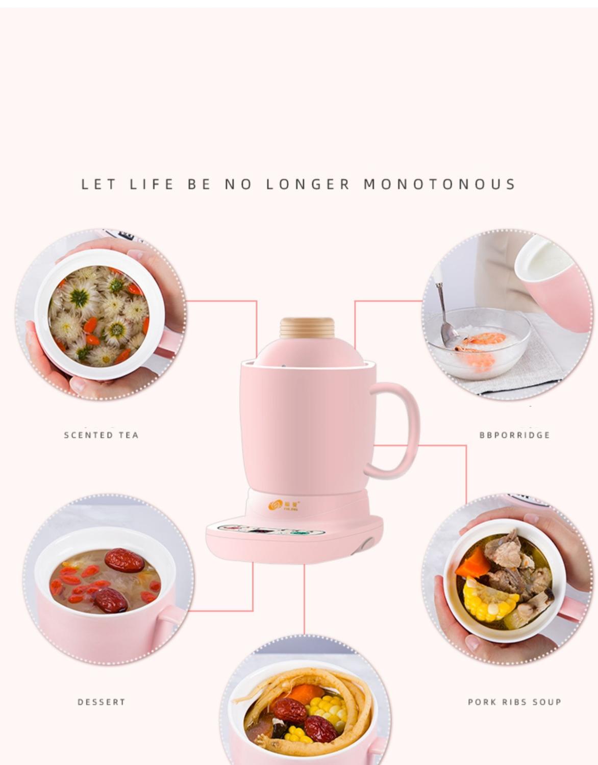 220V 600ML Mini Electric Stewing Pot Ceramic Autom... – Grandado