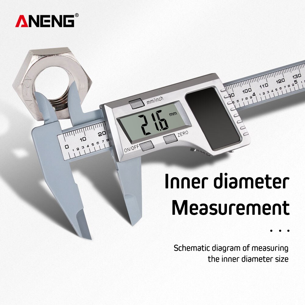 ANENG 150mm Solar- Digitale Messschieber Messung Mikrometer Paquimetro ...