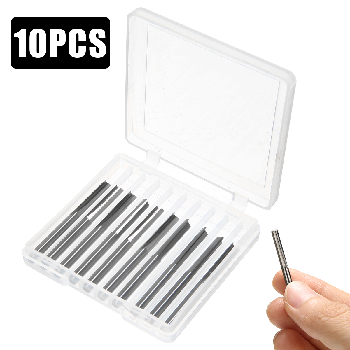 10Pcs Tungsten Staal Cnc Frezen 2 Fluit Straight S... – Vicedeal