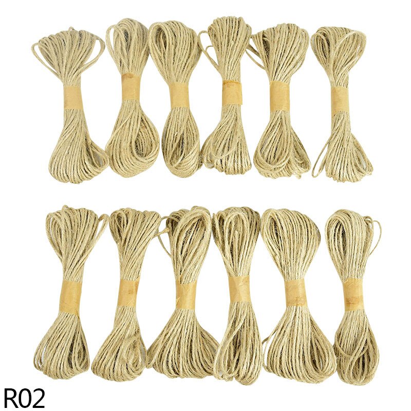12 Stuks 10M Natuurlijke Jute Touw Touw Jute Strin... – Vicedeal