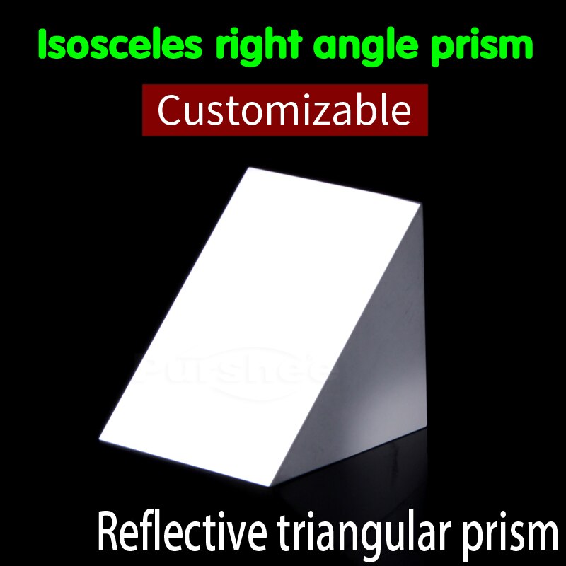 Optical glass triangular prism with reflecting fil... – Grandado