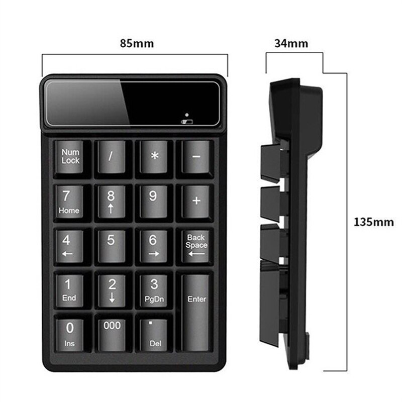 Mini keypad wireless numeric keypad Bluetooth comp... – Vicedeal