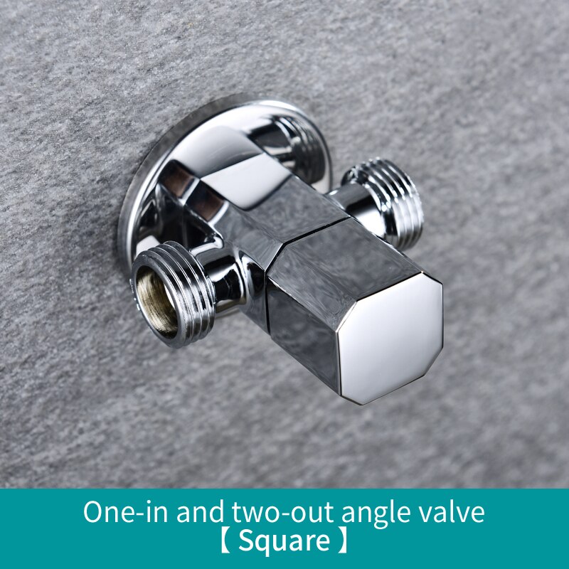 Double Outlet Brass Angle Valve Kitchen Bathroom A... – Grandado
