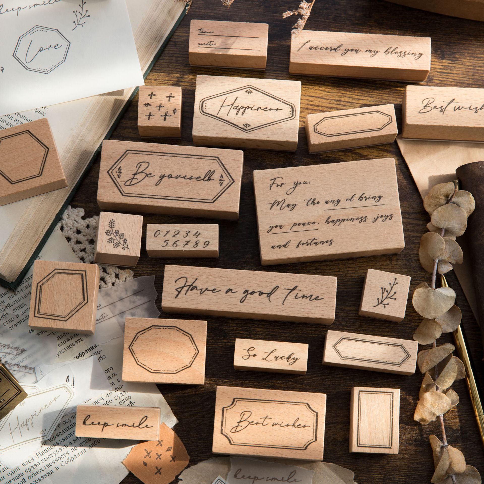 Vintage Engels Letters Label Frame Stempel Diy Hou... – Grandado