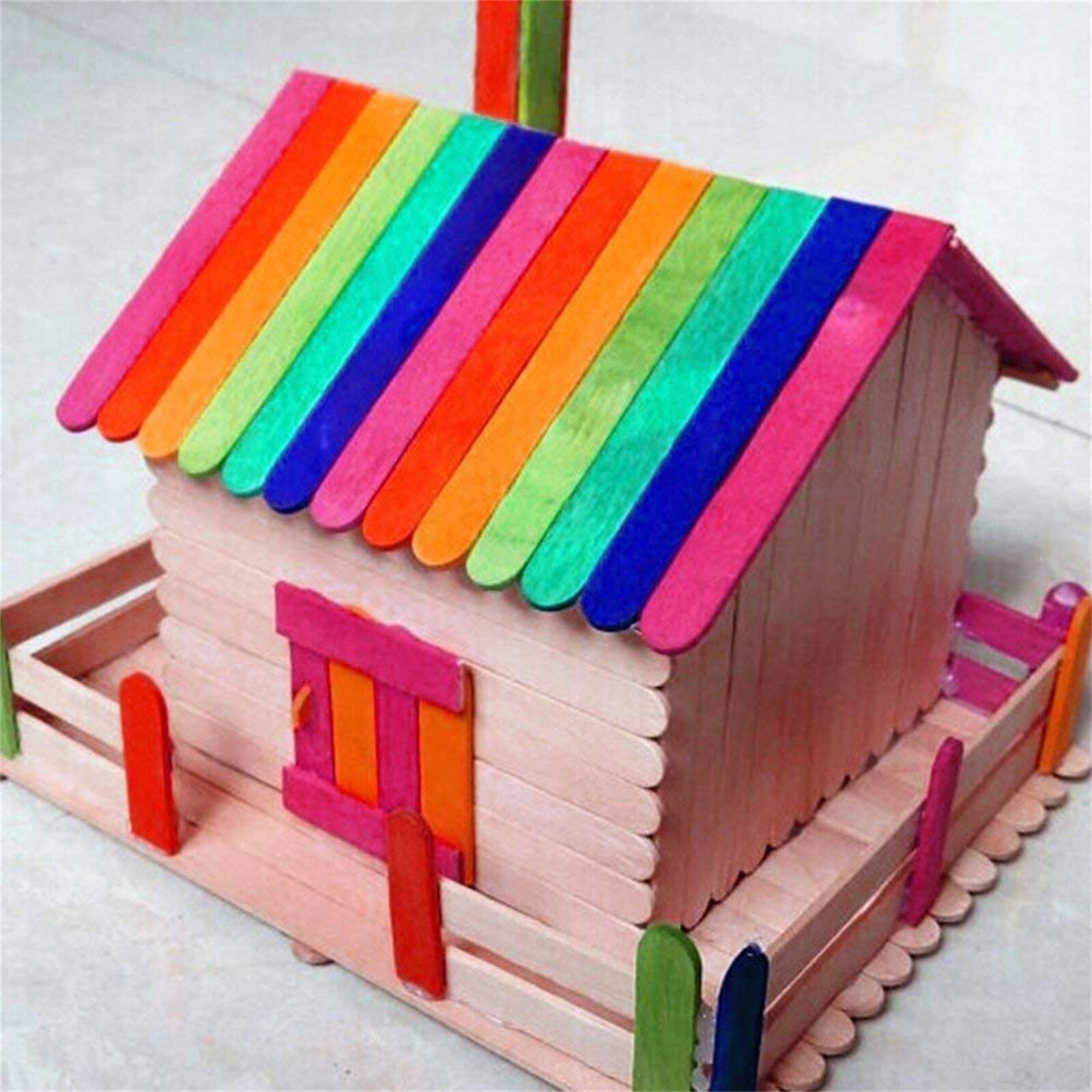 Colorful Popsicle Sticks For crafts Large Color Cr... – Grandado