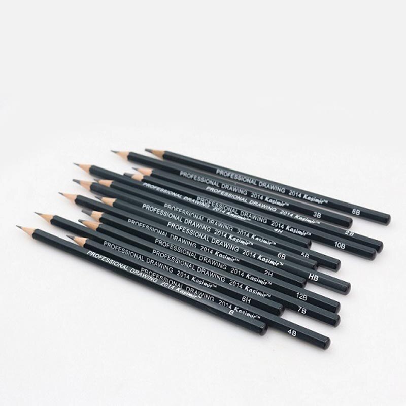 14pcs Professinal Sketch Art Drawing Pencil 6H-12B... – Grandado