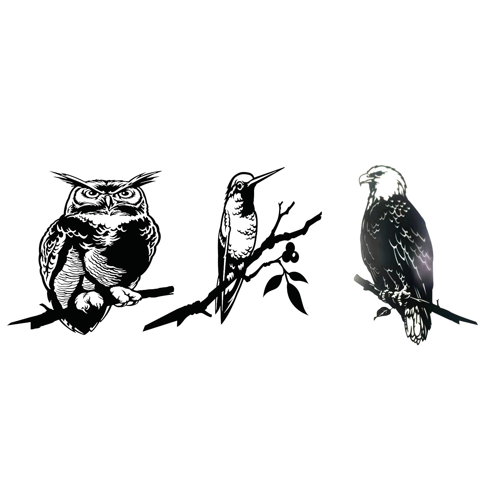 Owl Metal Tree Yard Art Tree Bird Animal Art Garde... – Grandado