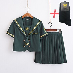 Japanese School Green Sailor Suit Hackbuteer Armba... – Grandado