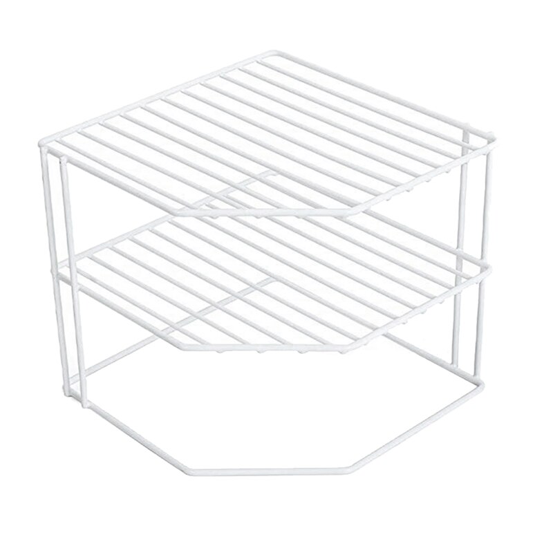 3-Tier Kitchen Corner Shelf Rack-Metal Frame-Rust ... – Vicedeal