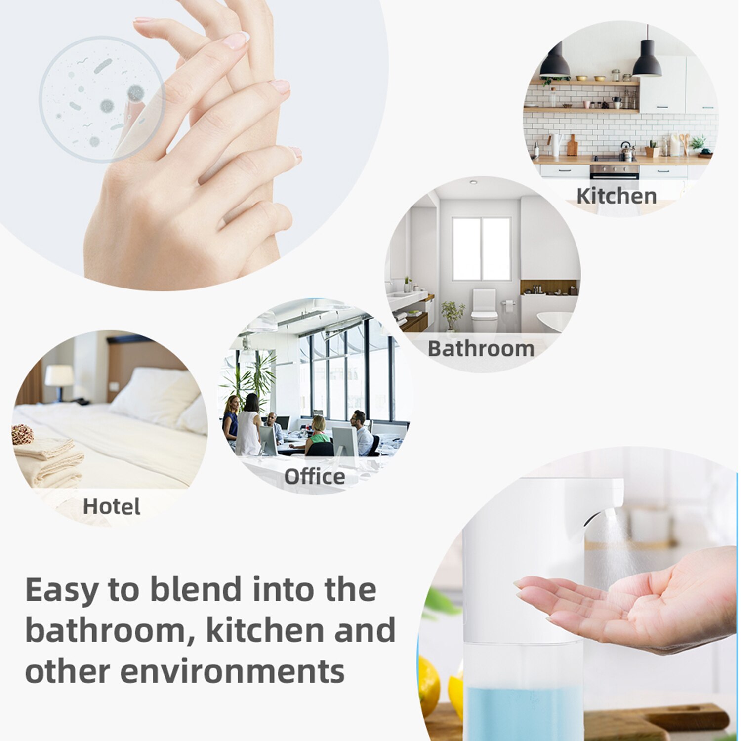 Automatic Spray soap dispenser Touchless Alcohol D... – Grandado