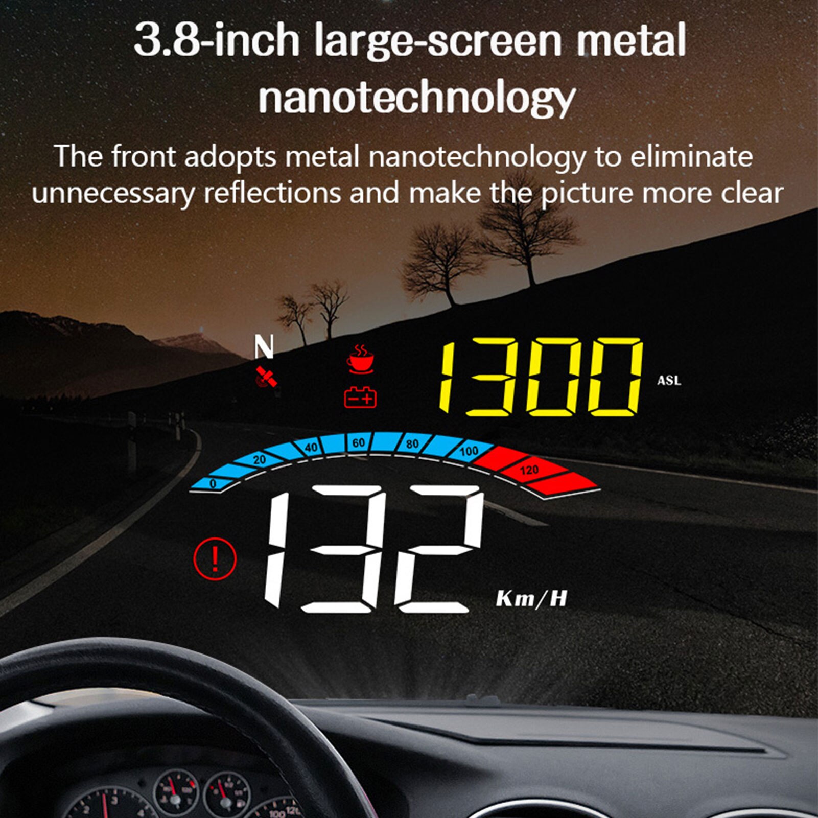Universal Car Head Up Display GPS Speedometer Car ... – Grandado