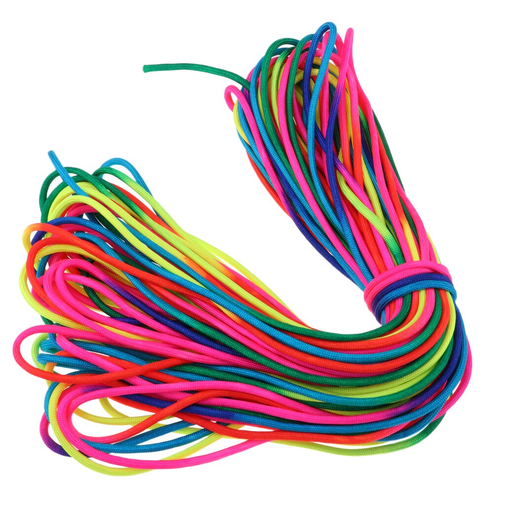 31m 4mm RainBow Color Paracord Rope 7 Strand Parac... – Grandado