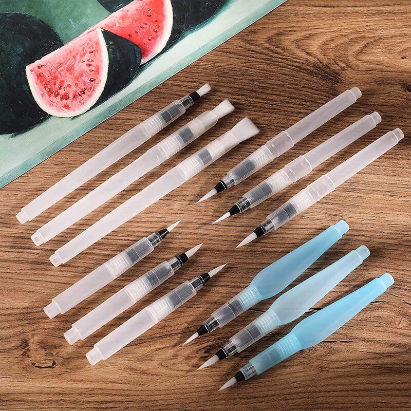 Aquarel Borstel Pennen Set,12 Pack Water Borstel P... – Grandado
