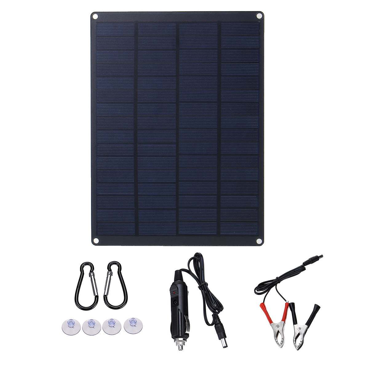 25W 12V USB Solar Panel Output Solar Cells Poly So... – Grandado