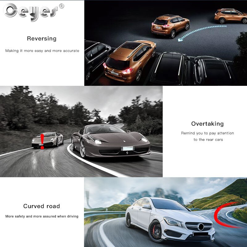 Ceyes Car Vehicle Blind Spot Zone Mirror Rear View... – Grandado