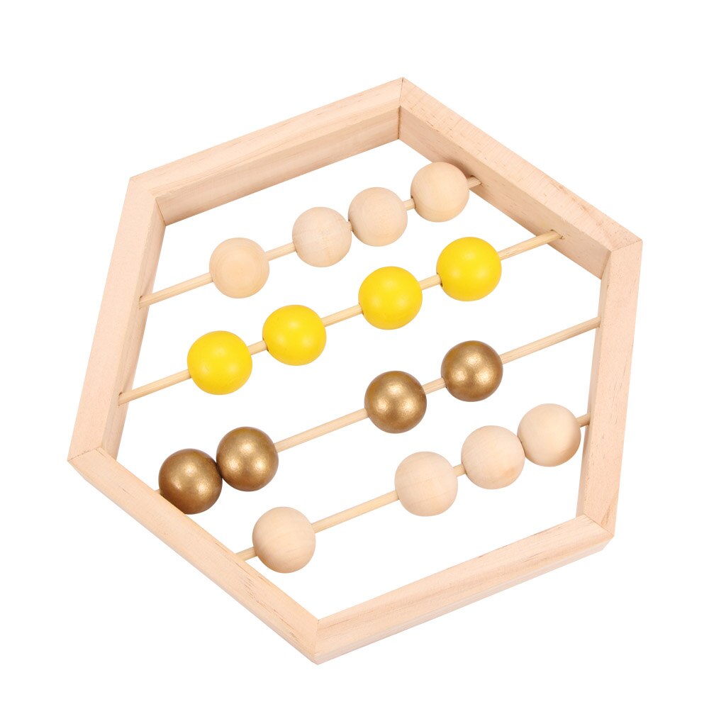 Wooden Hexagon Abacus Beads Teaching Aids For Todd... – Grandado
