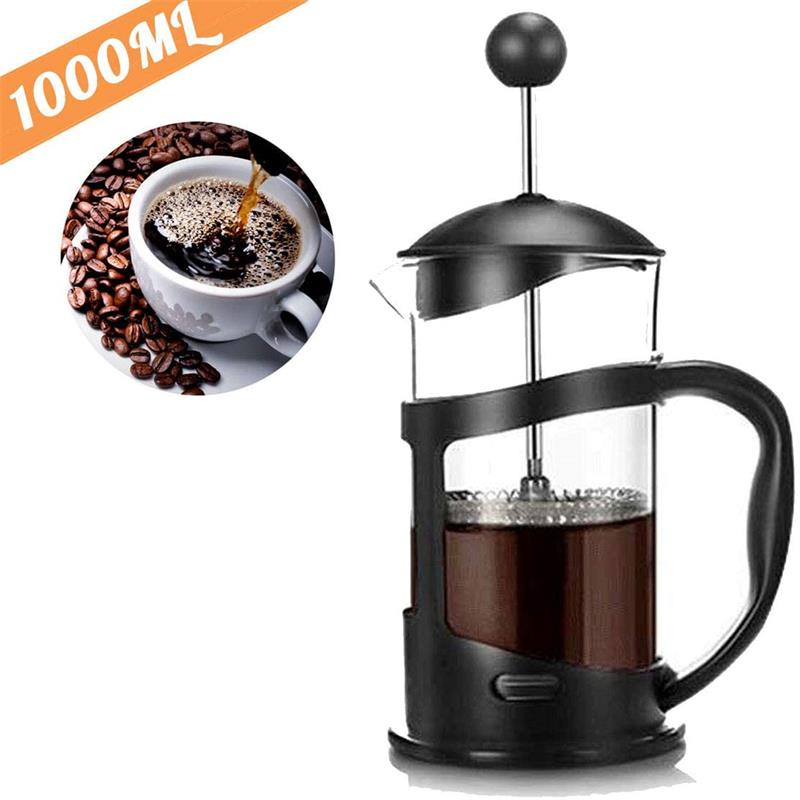 Portable Manual French Press Coffee Pot Glass Coff... – Grandado