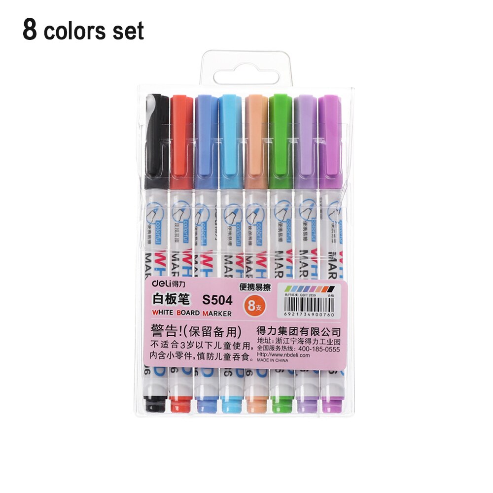 8/12 Colors White Board Marker Set School classroo... – Vicedeal