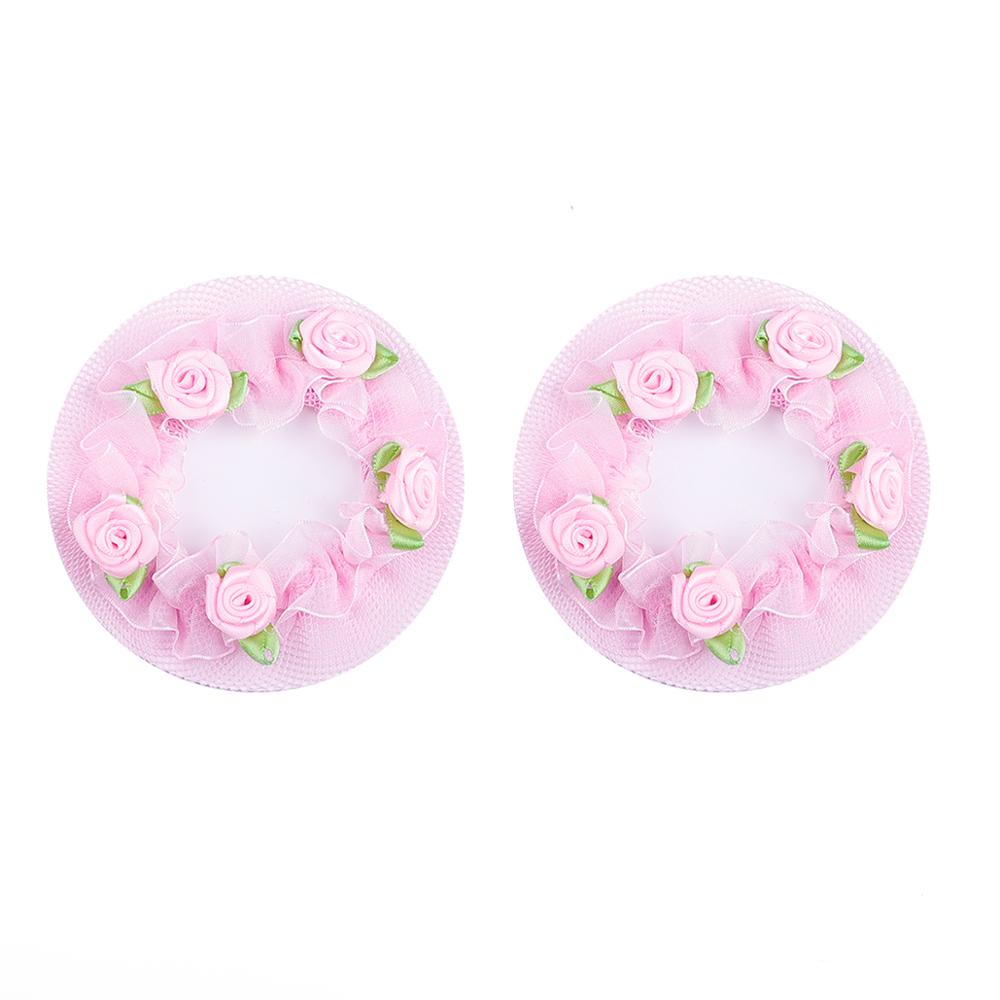 8.5cm Cute Flower Girls 2-5Pcs Bun Hair Nets Adjus... – Vicedeal
