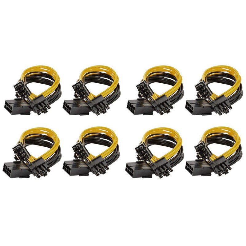 8 Pin PCI-E to 2 PCI-E 8 (6+2) Pin Power Cable, Sp... – Grandado