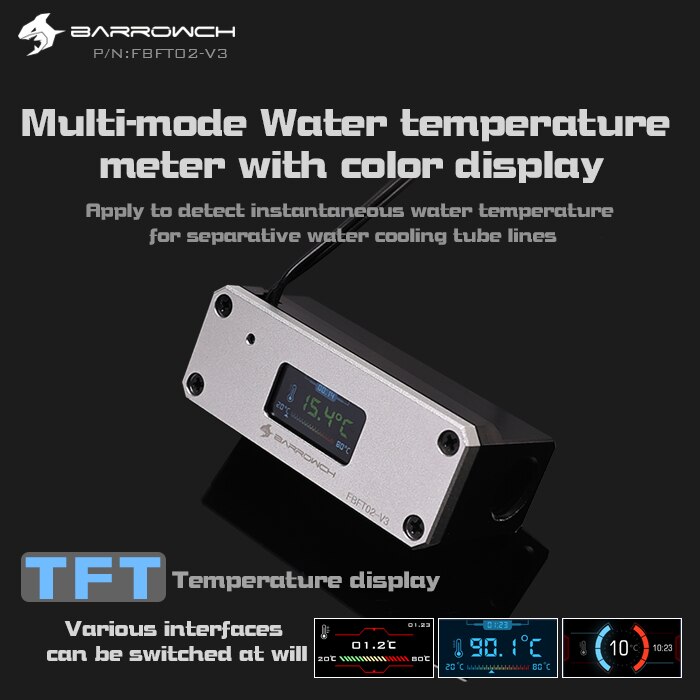 Barrowch FBFT02-V3, Water Cooling Temperature Mete... – Grandado