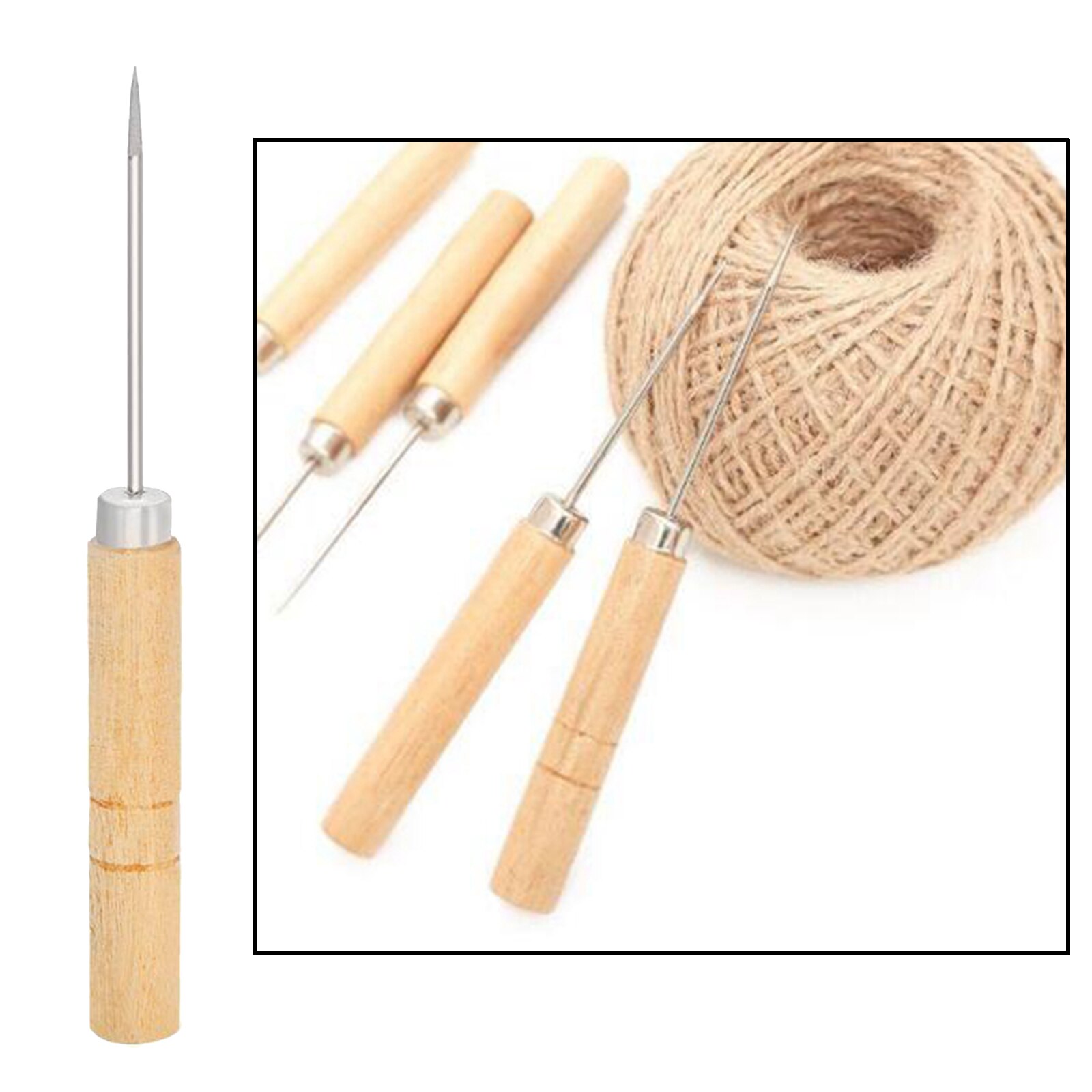 Canvas Leather Sewing Awl, Leather Sewing Needle A... – Vicedeal