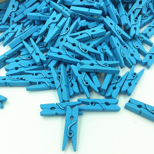 Mini pinzas de madera Multicolor para ropa, pinzas... – Grandado