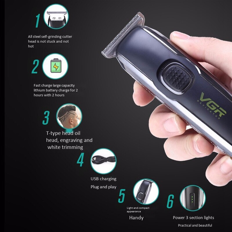 Vgr V-020 Wireless Rechargeable Shaver Hair Trimme... – Vicedeal