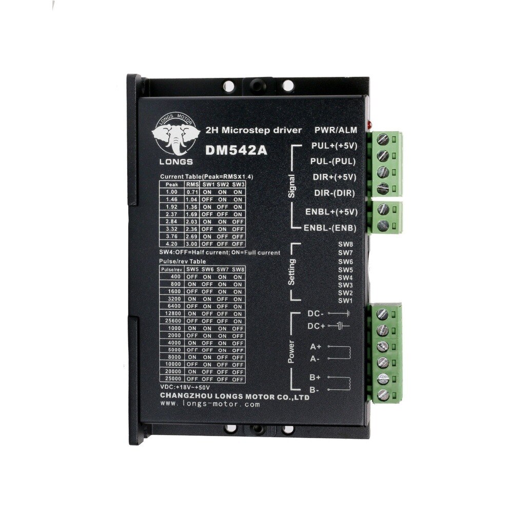 Nema23 stappenmotor driver DM542A, piek 4.2A, 18-5... – Grandado