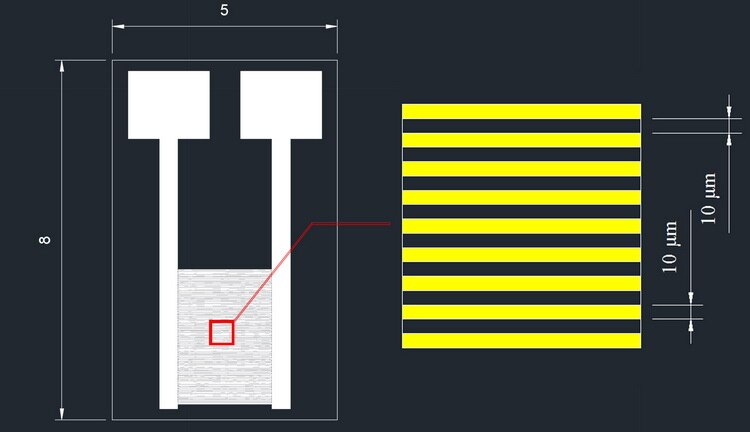 10micron Transparent Interdigital Electrode Quartz... – Grandado