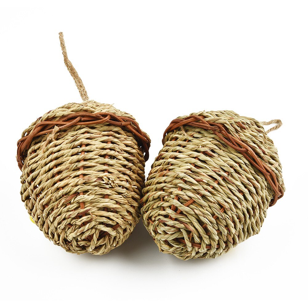 2x Straw Bird Nest Nesting Rooster Natural Pouch P... – Vicedeal