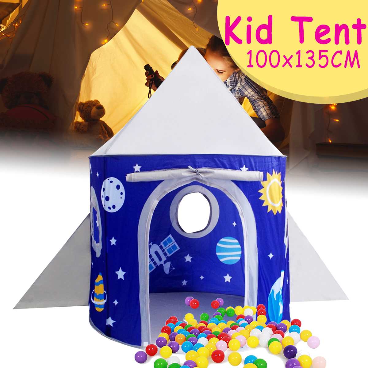 Portable Play Kids Tent Children Indoor Outdoor St... – Grandado