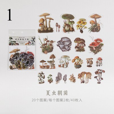 40 Pcs Beautiful Flowers Sticker Cute 3D Plants Fl... – Grandado