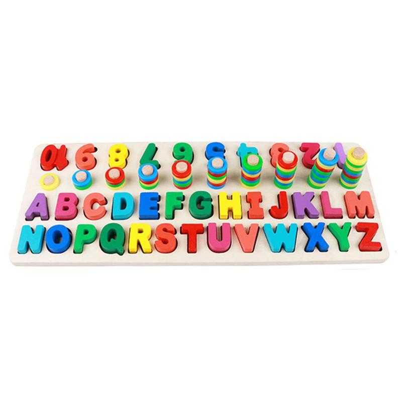 Wooden Three-in-one Math Letter Board Child Early ... – Grandado